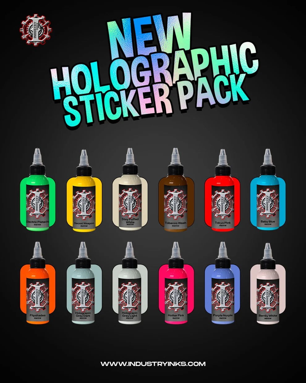Industry Inks - Holographic Colors — 5th Avenue Studio Supply